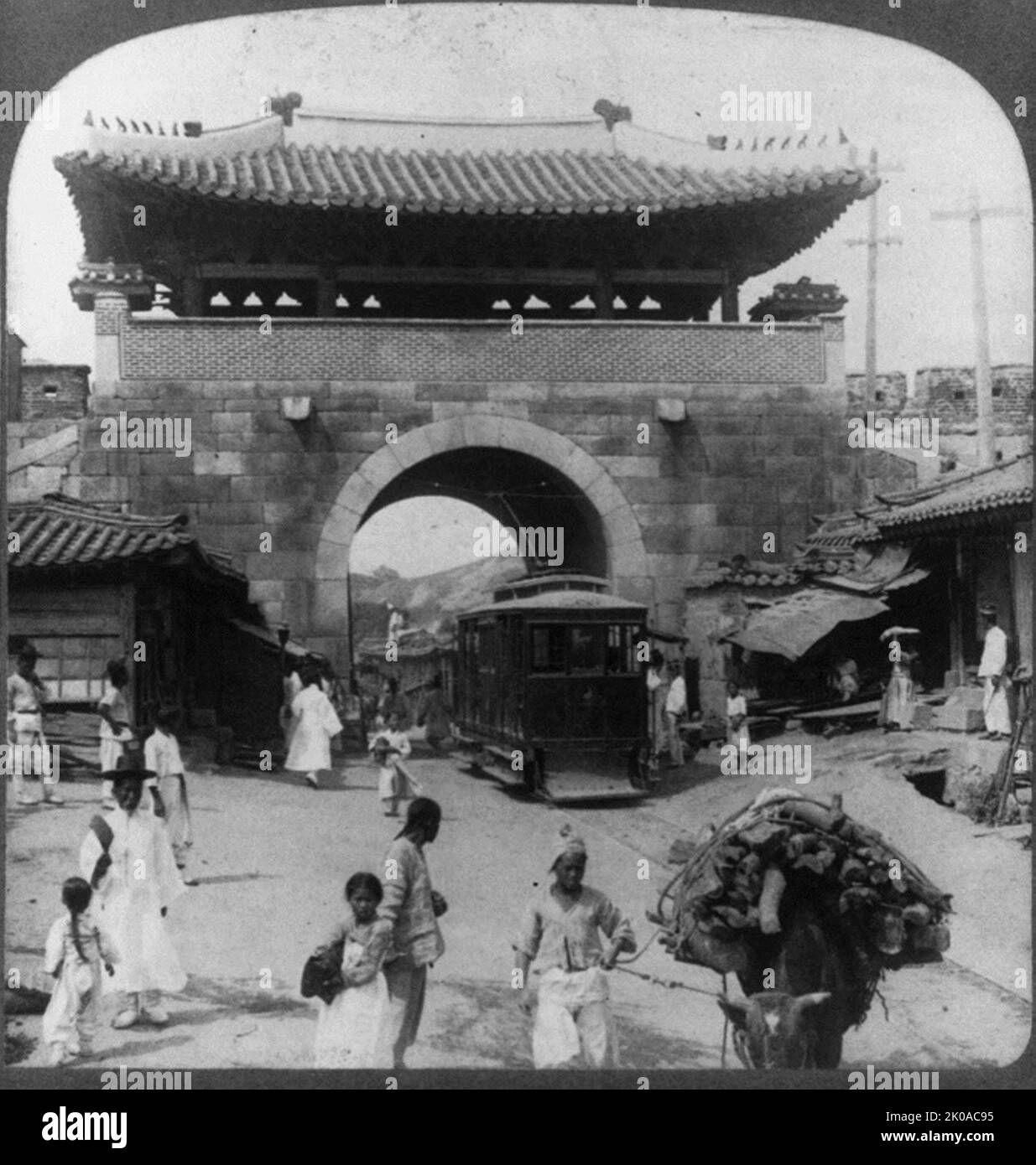 Donuimun West Gate, one of the Eight Gates of Seoul in the Fortress ...