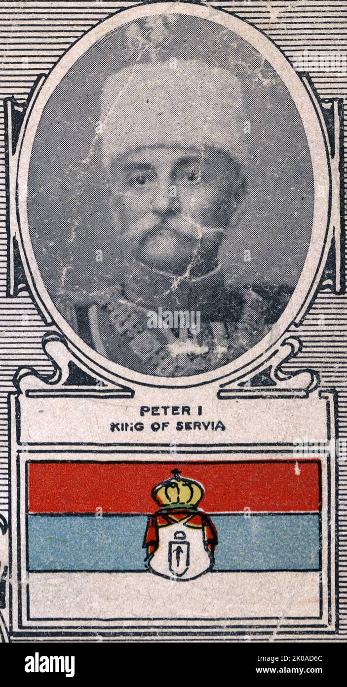 Serbia flag 1914 hi-res stock photography and images - Alamy
