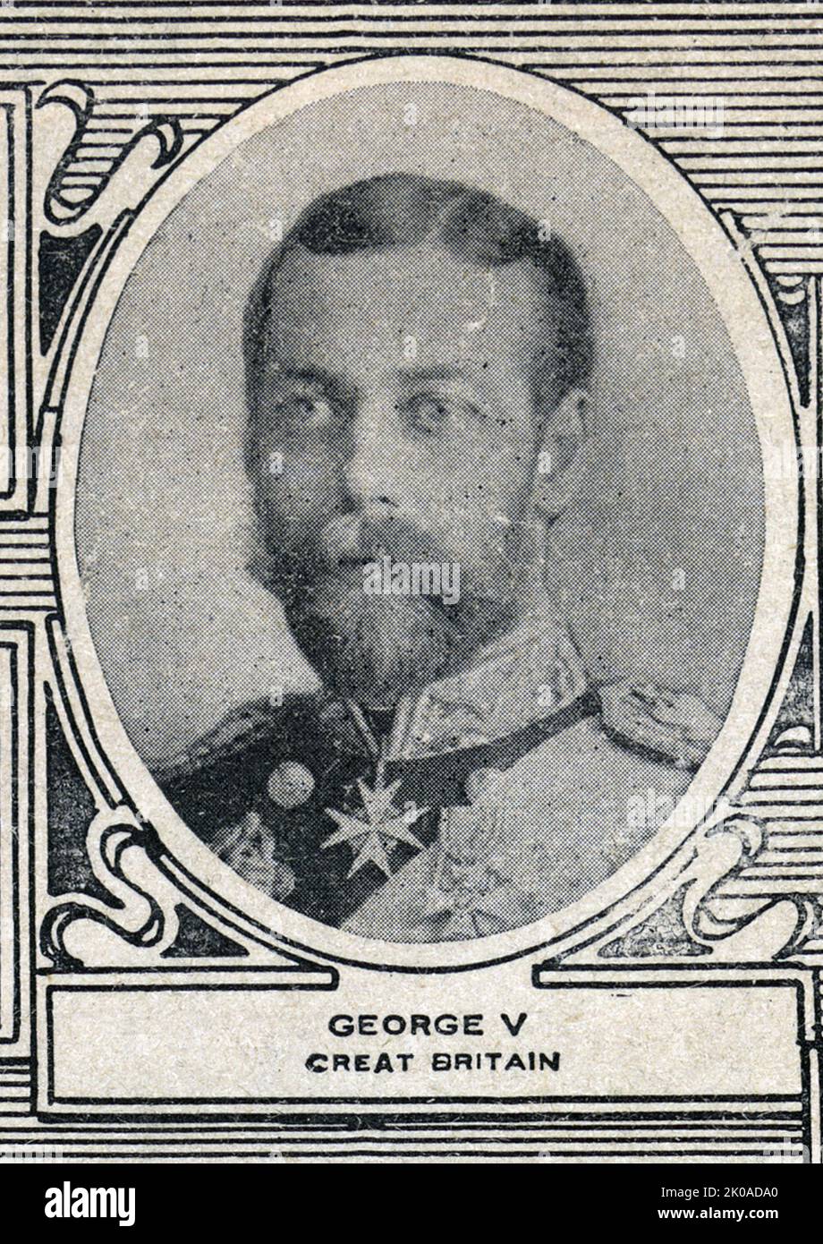 George V (George Frederick Ernest Albert; 3 June 1865 - 20 January 1936 ...