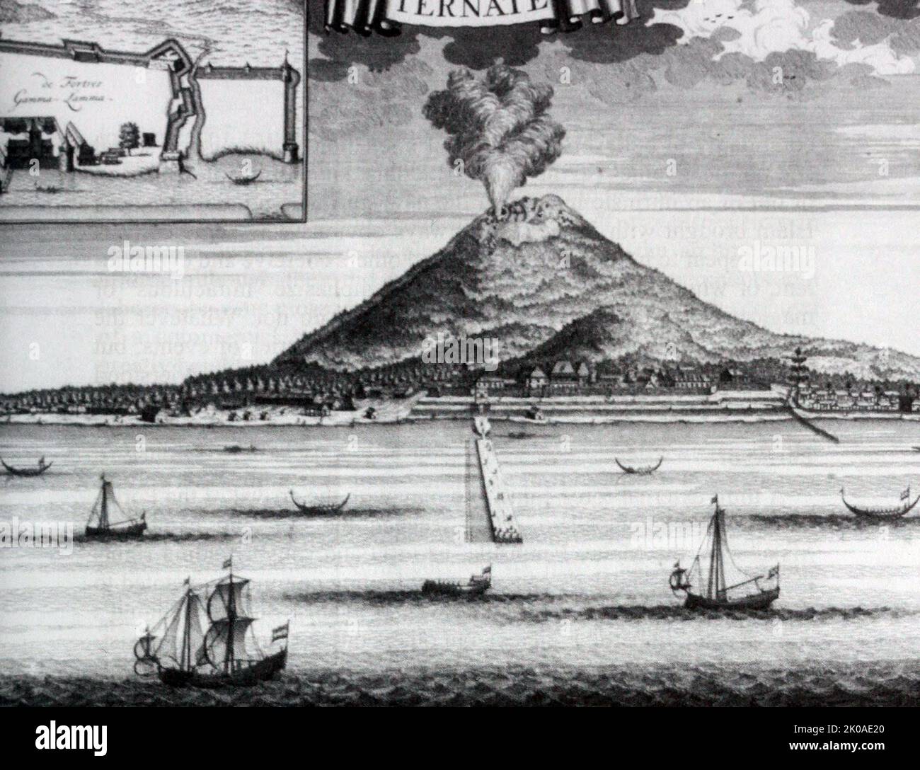 Gamalama volcano hi-res stock photography and images - Alamy