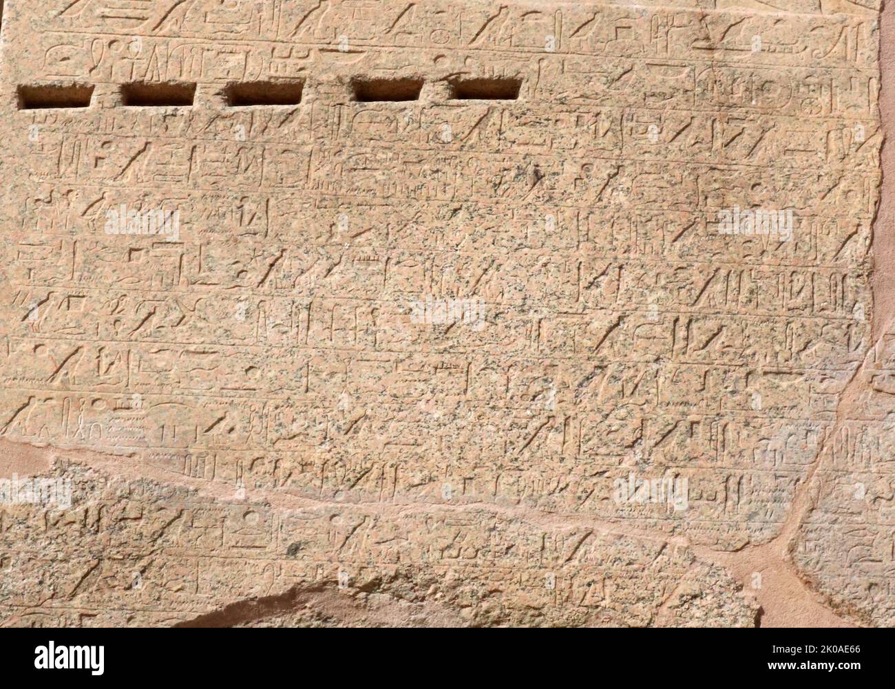 Stele of the reign of Menmaatre Seti I, describing his military ...