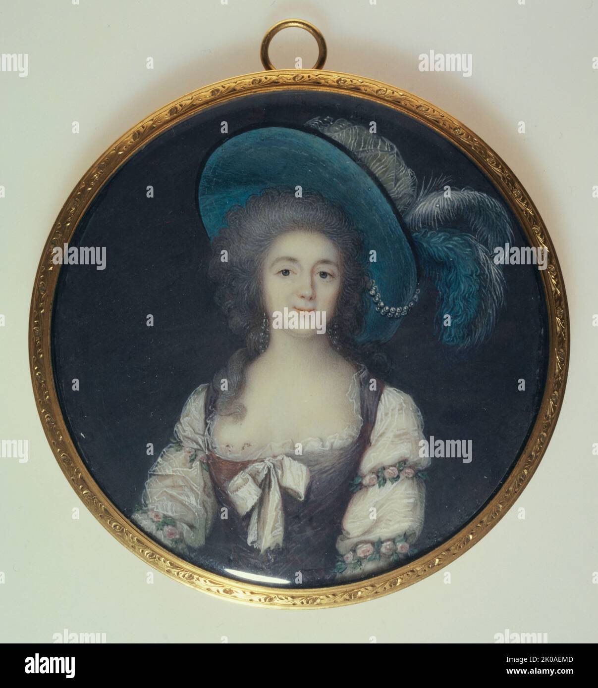 Woman with plumed hat hi-res stock photography and images - Alamy