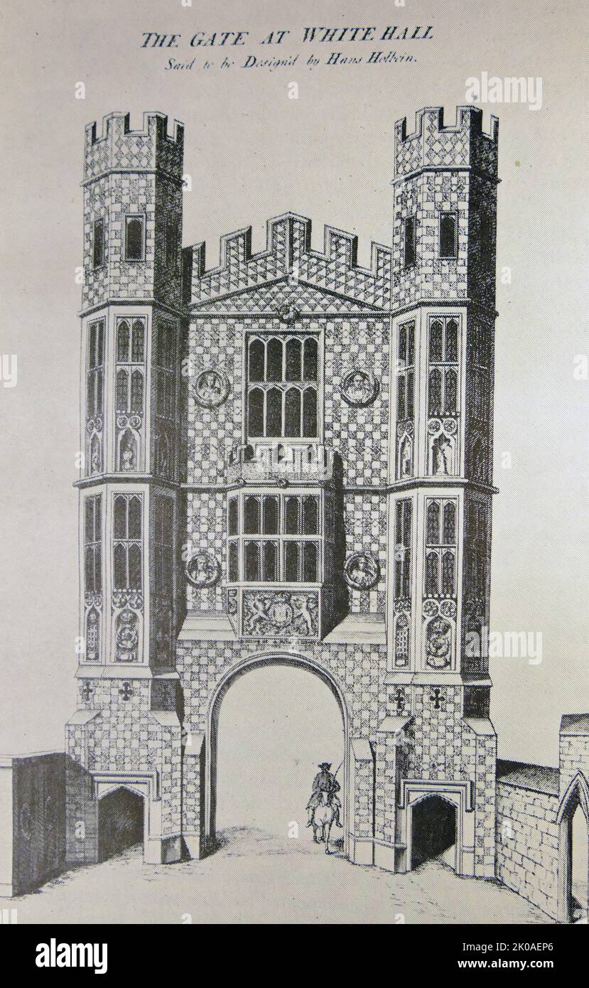 The Holbein Gate was a monumental gateway across Whitehall in ...
