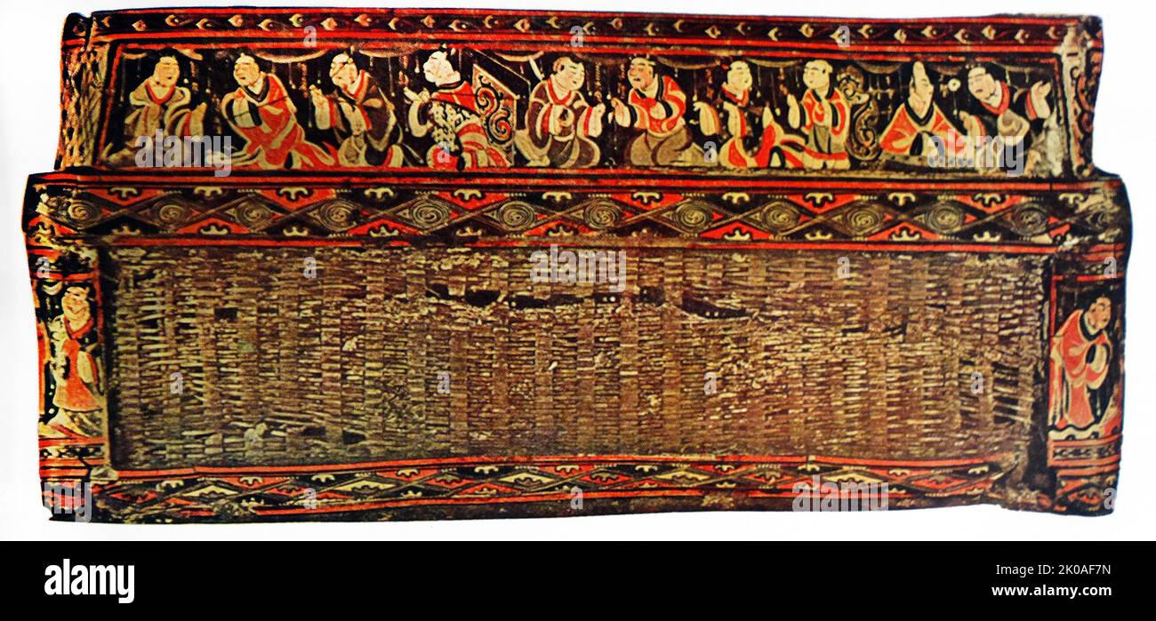 Lacquered Basket from Lelang period, North Korea. It represents model ...