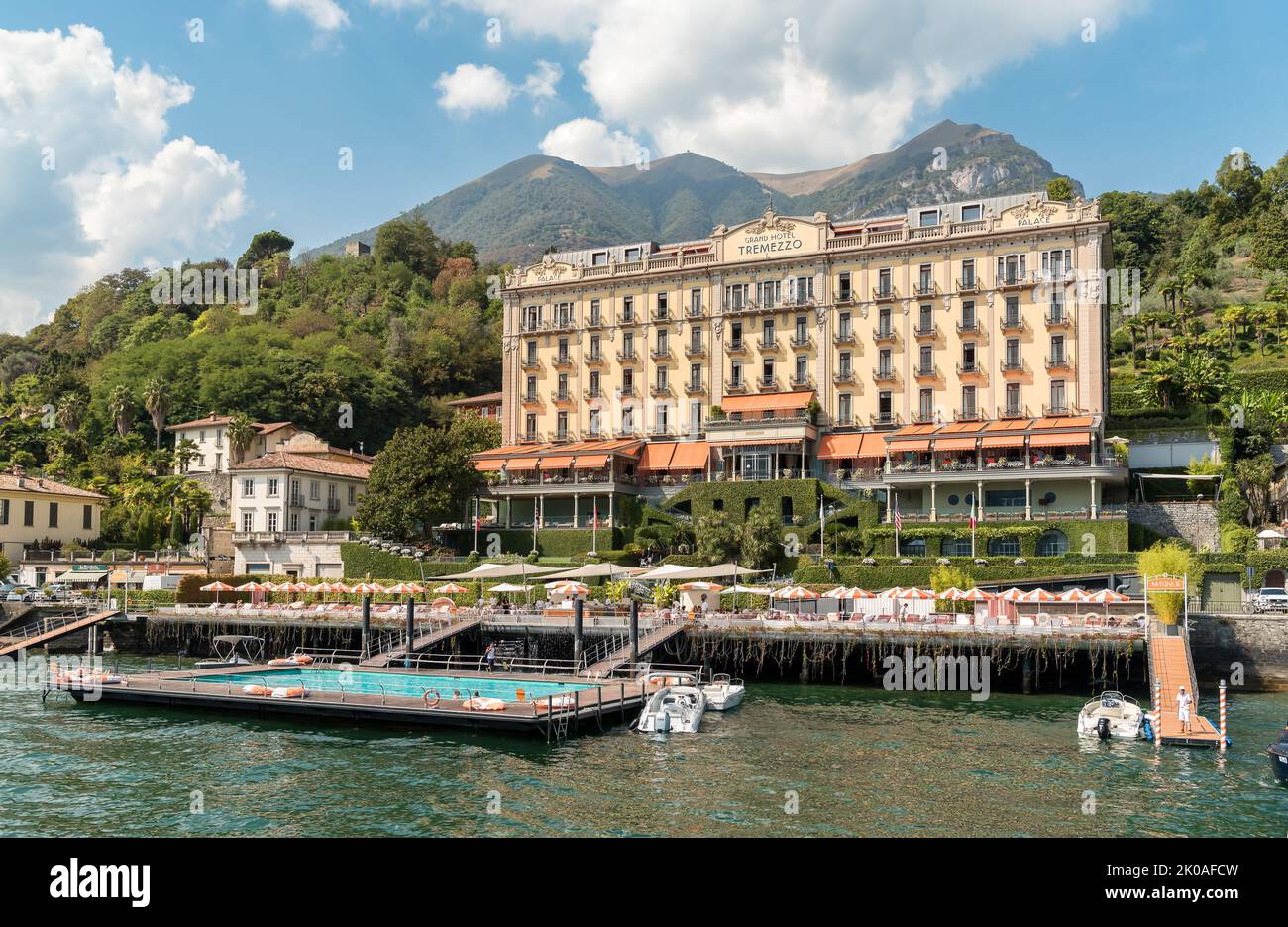 Tremezzina, Lombardy, Italy - September 5, 2022: View of the Luxury ...