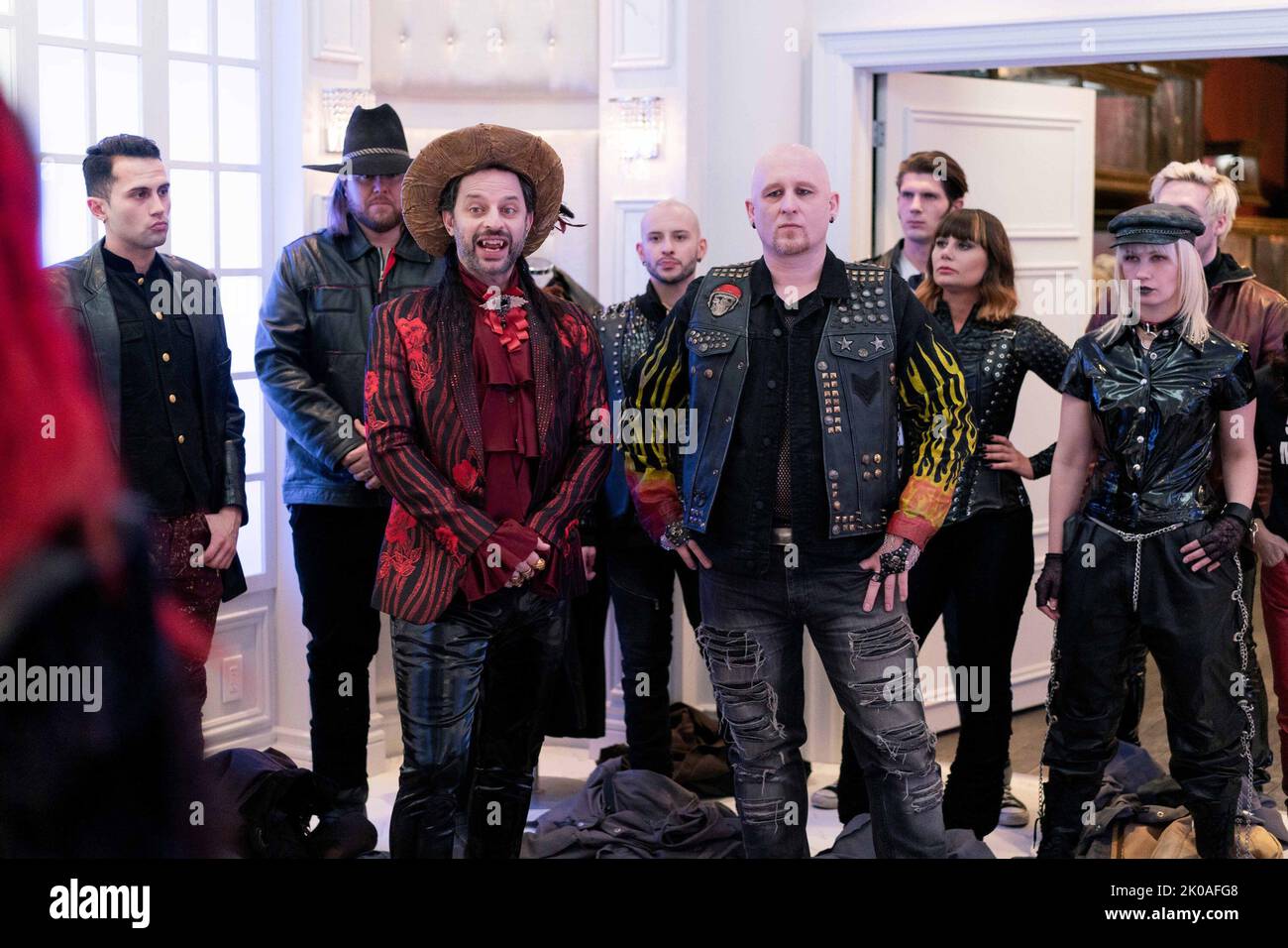 WHAT WE DO IN THE SHADOWS, from left: Nick Kroll, Craig Burnatowski, Go ...