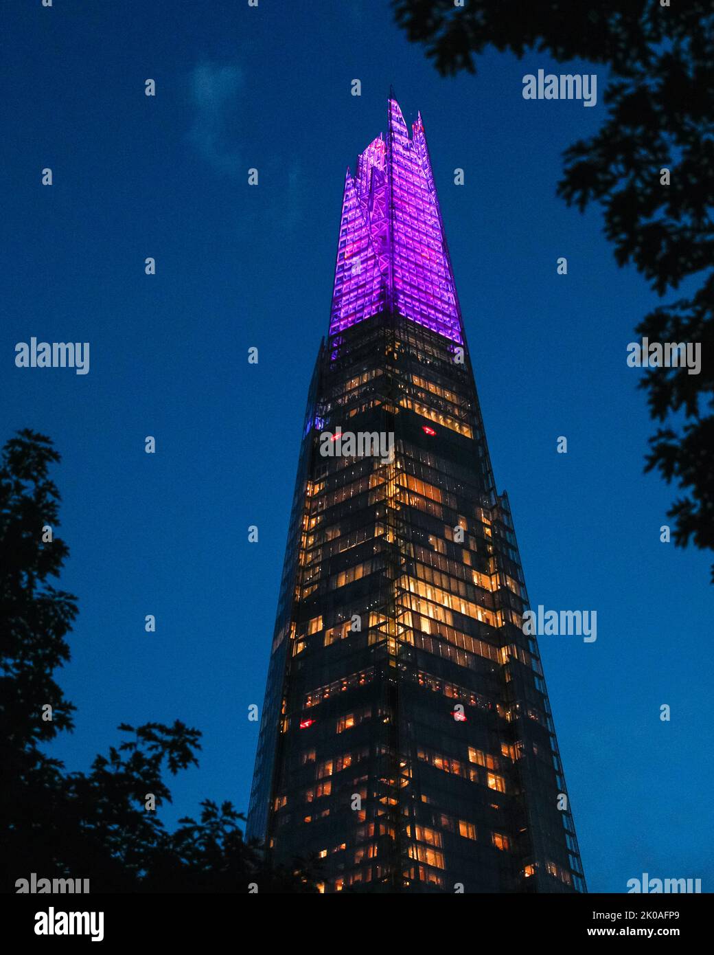 London, UK. 10th Sep, 2022. The Shard of London skyscraper, like many ...