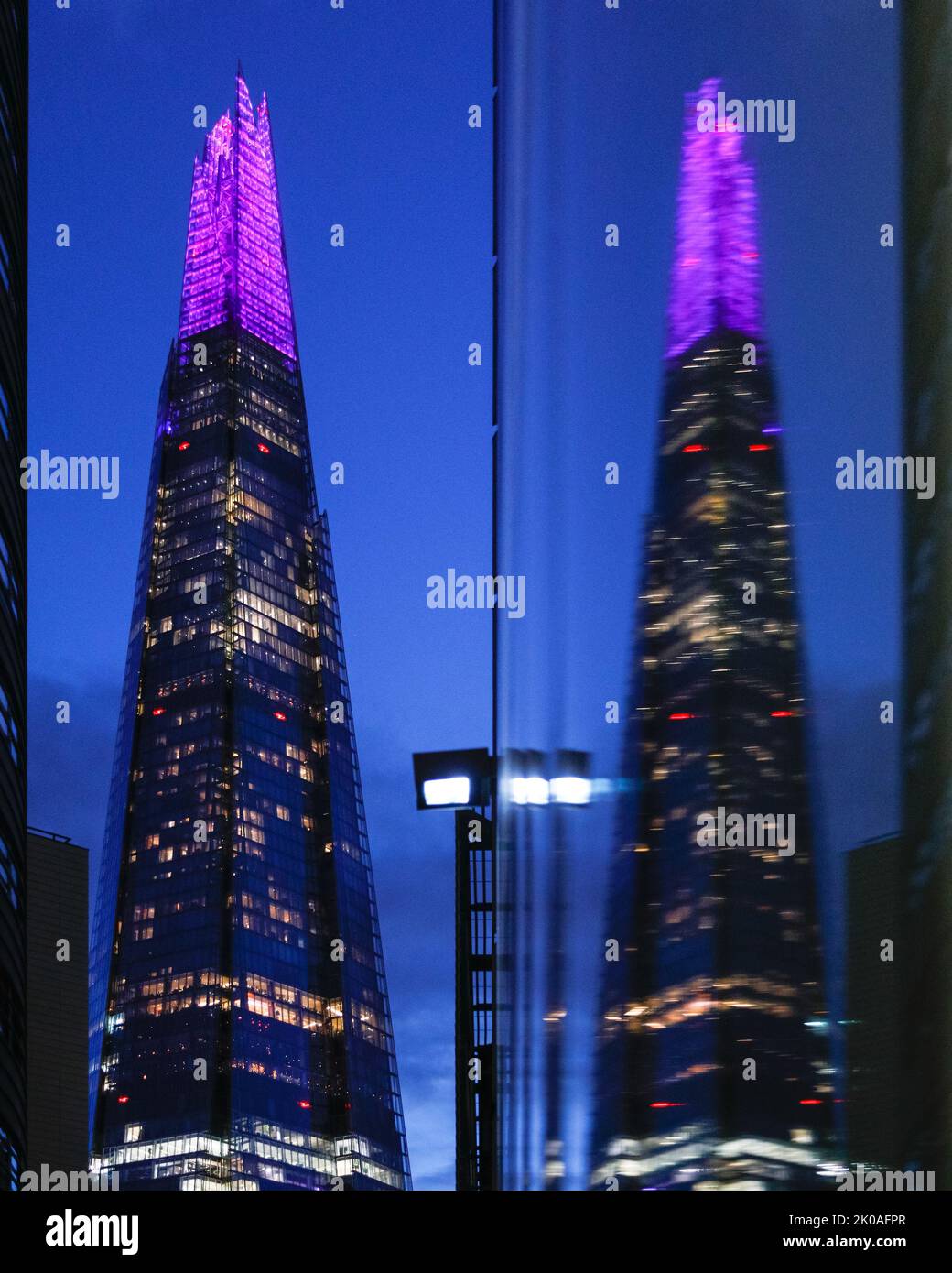 London, UK. 10th Sep, 2022. The Shard of London skyscraper, like many ...