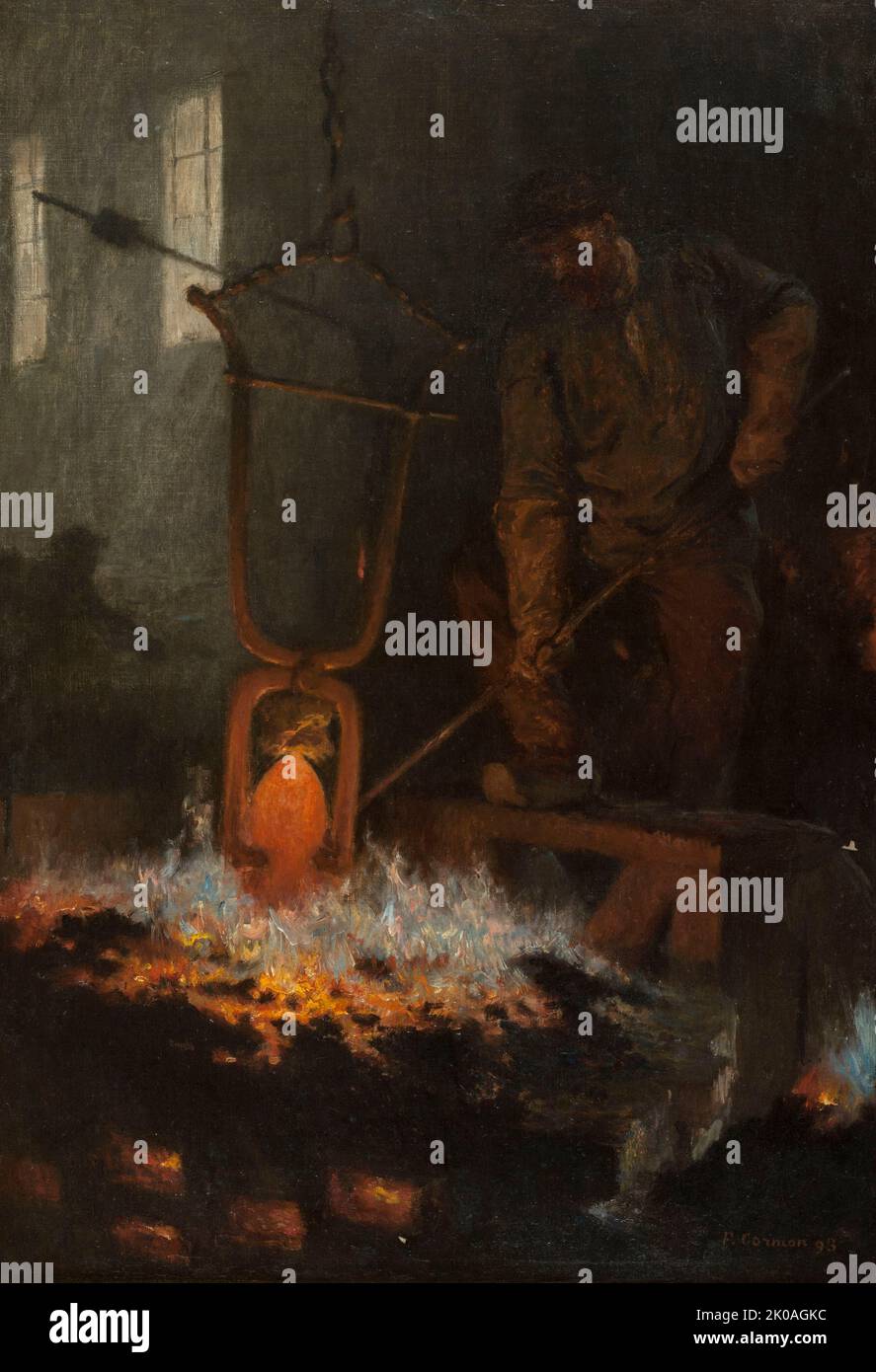 The Glassmaker, 1893 Stock Photo - Alamy