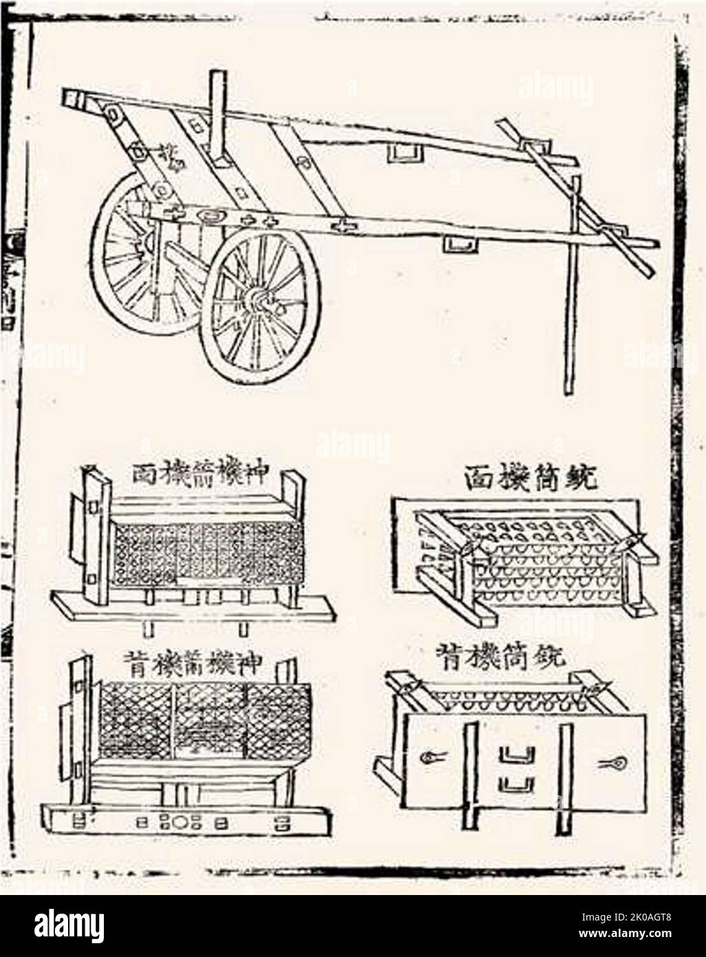 The hwacha or hwach'a ( ??) a multiple rocket launcher and an organ gun ...