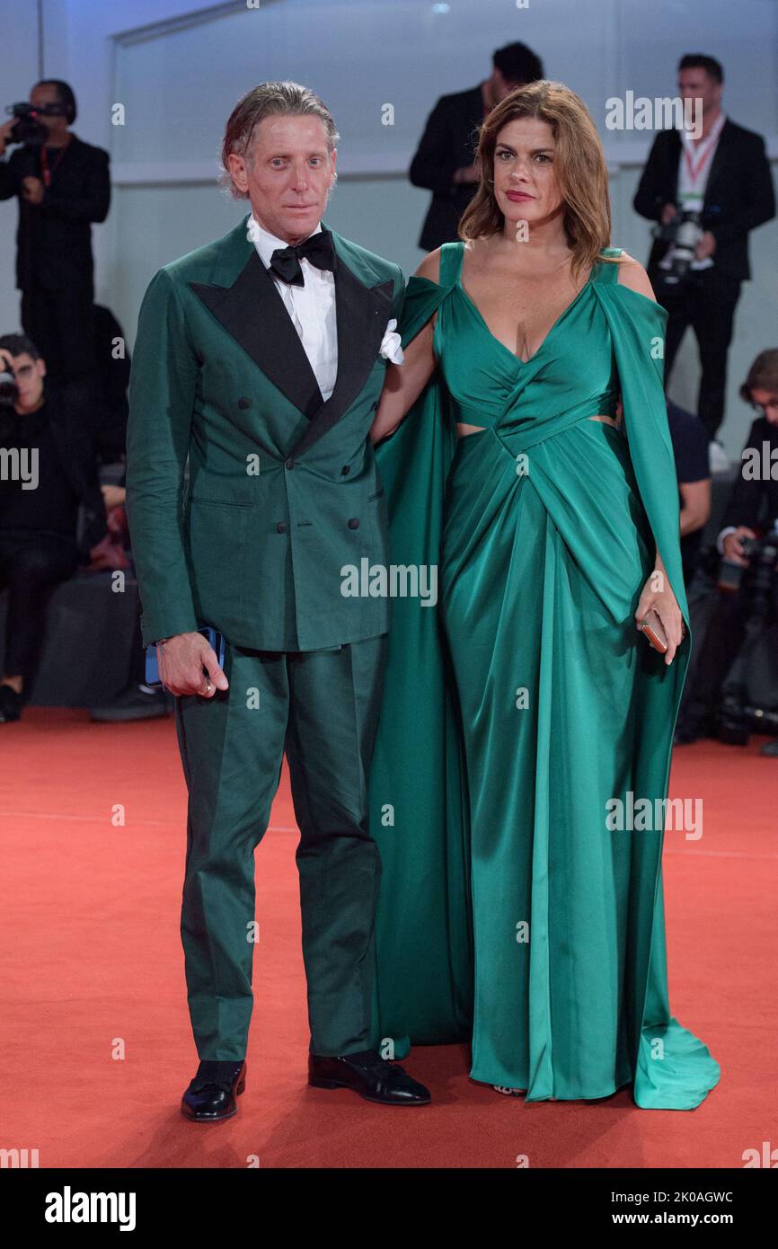 Venice, Italy. 10th Sep, 2022. Lapo Elkann and Joana Lemos attending ...