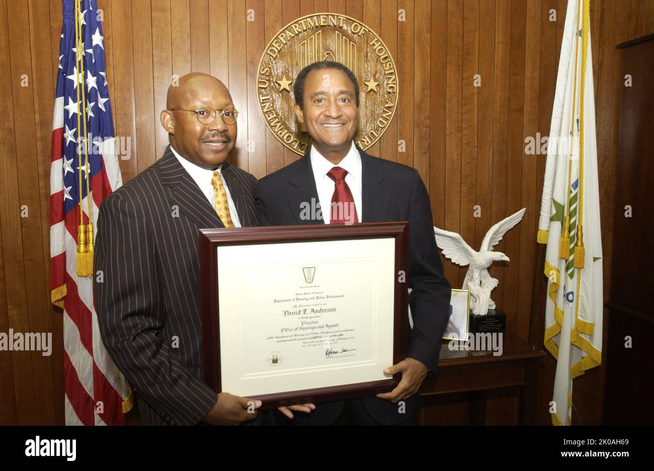Secretary Alphonso Jackson with David Anderson - Judge David Anderson ...