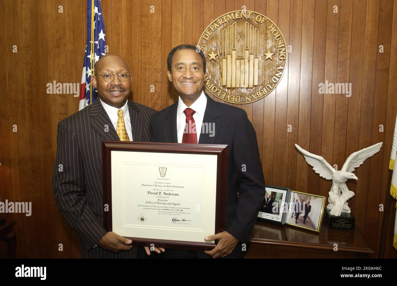 Secretary Alphonso Jackson with David Anderson - Judge David Anderson ...