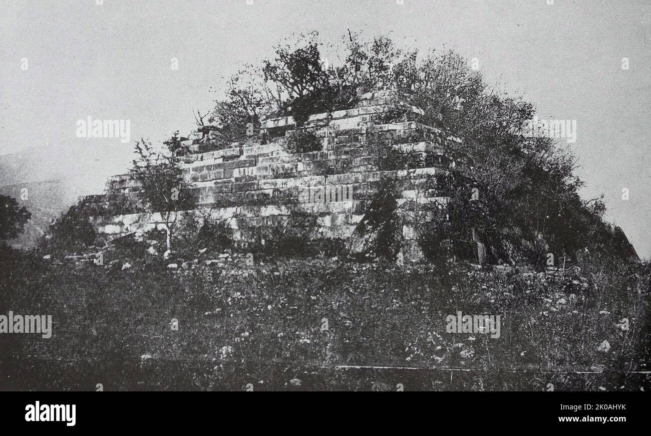 Mausoleum of King Hotae (373 - 413 AD). Located in Jilin, China. The ...
