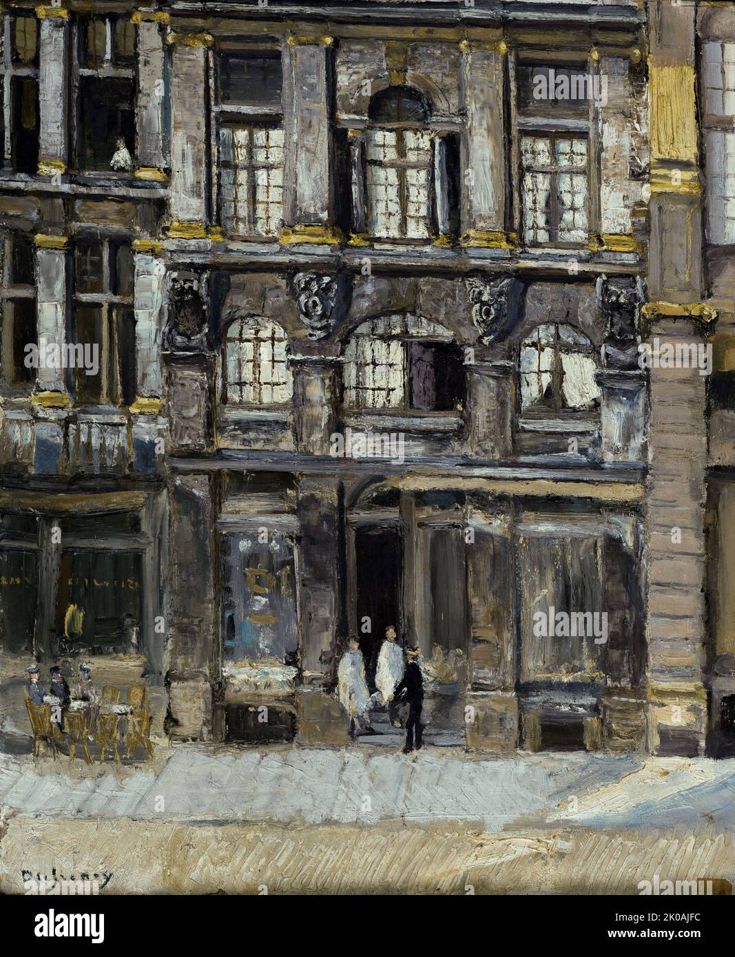 House occupied by Victor Hugo on the Grand' Place in Brussels in 1851 ...