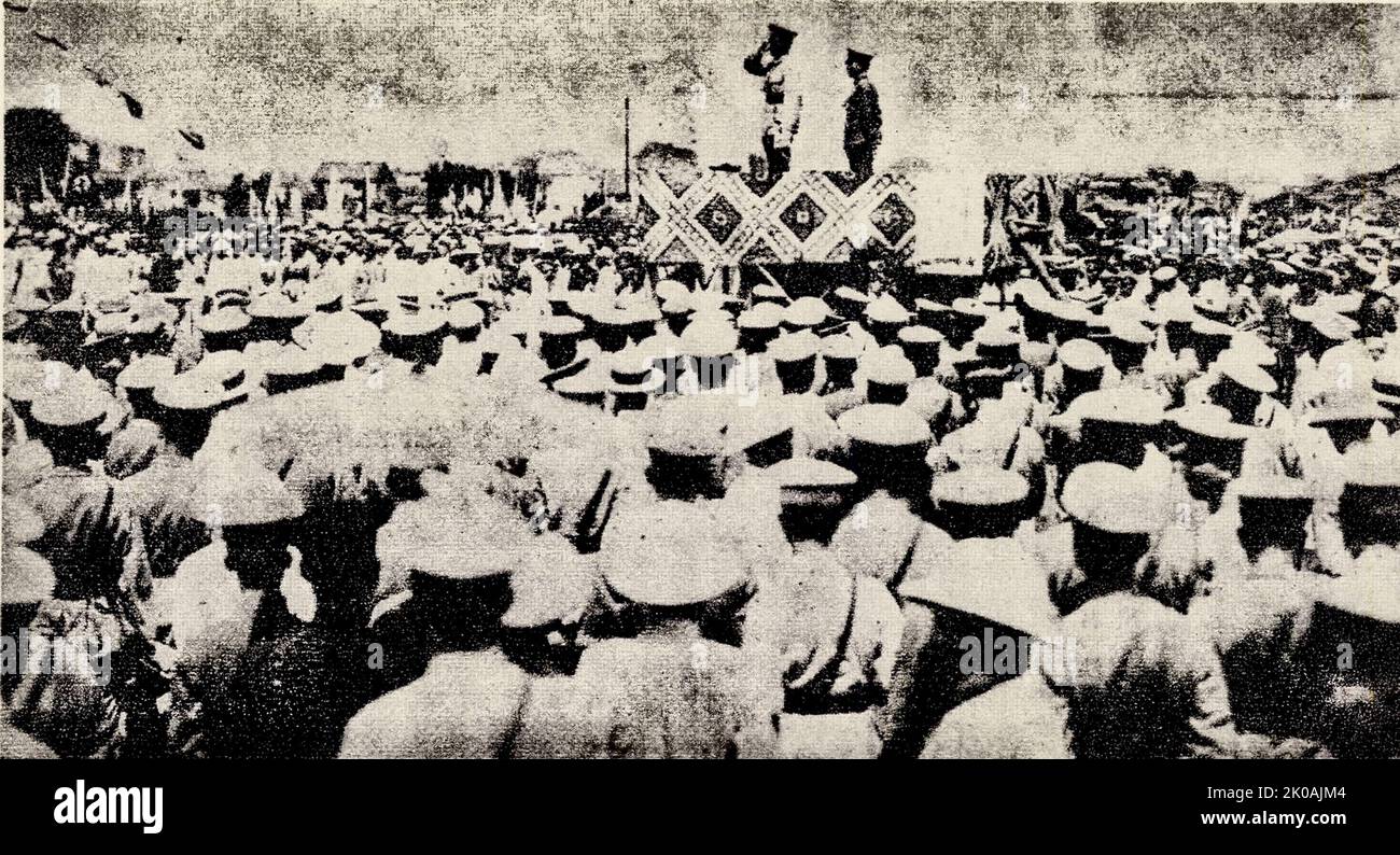 The National Revolutionary Army hold the Northern Expedition oath ...