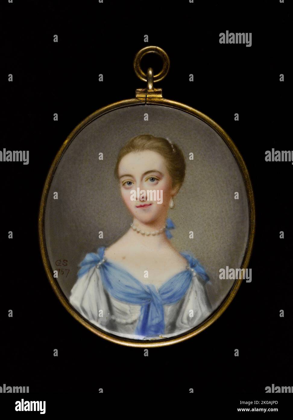 Portrait of a young woman, between 1700 and 1750 Stock Photo - Alamy