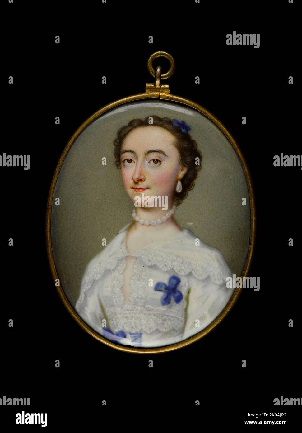Portrait of a young woman, between 1700 and 1750 Stock Photo - Alamy