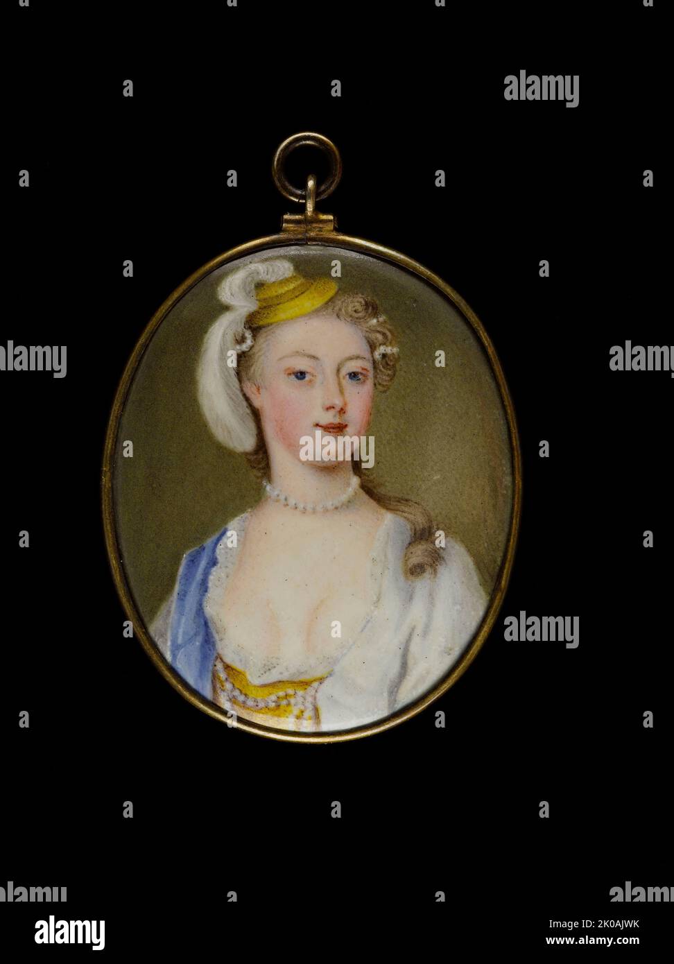 Portrait of a young woman, between 1725 and 1750 Stock Photo - Alamy