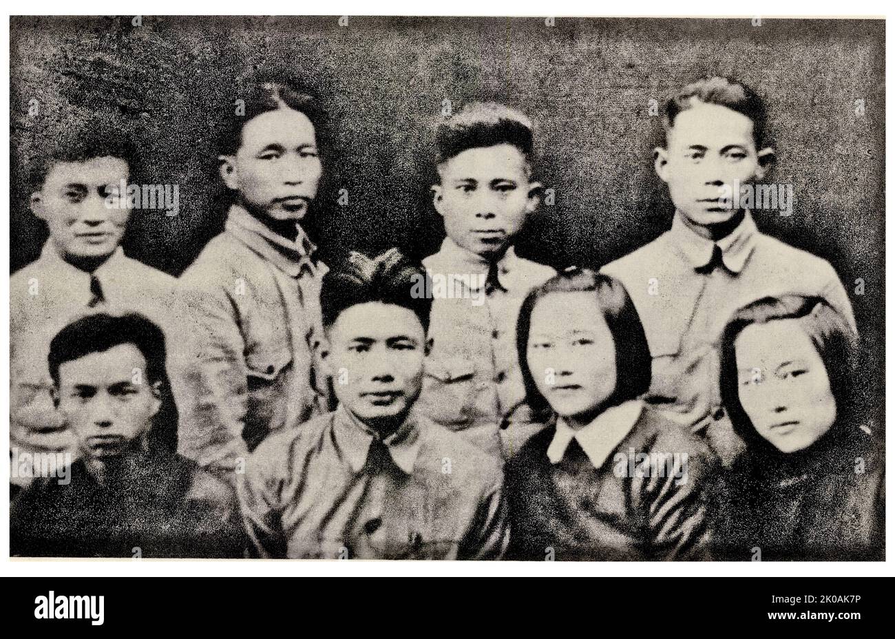 Shanghai students that participated in the New Fourth Army. The picture ...