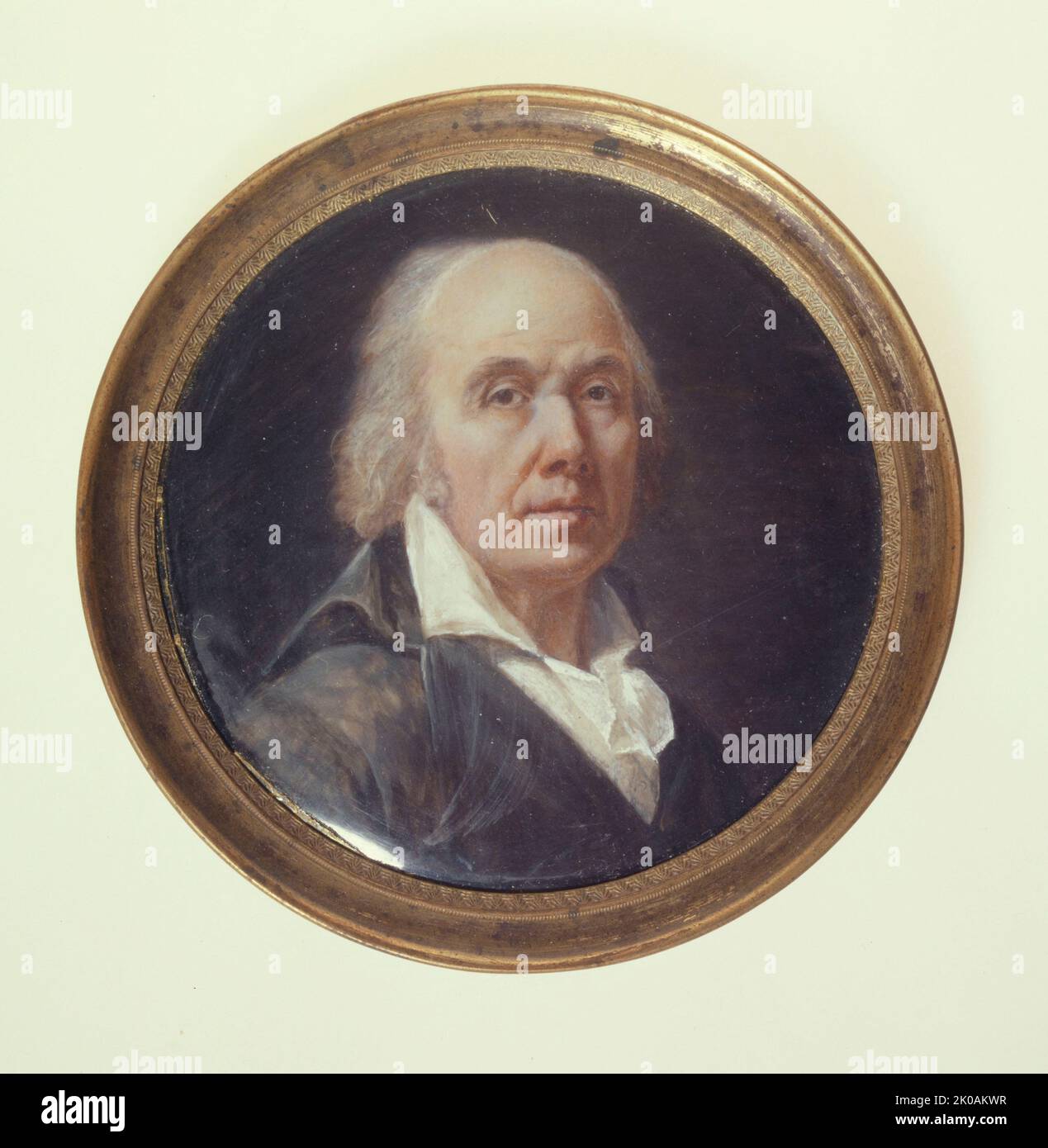 Portrait of man with an open collar, c1795 Stock Photo - Alamy
