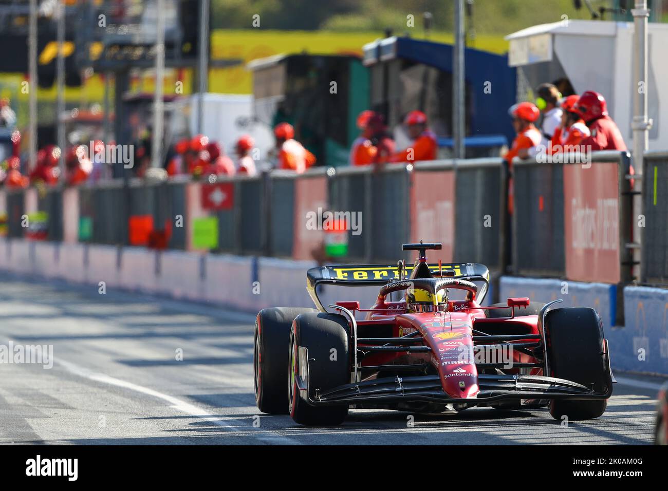 September 10, 2022: . Charles Leclerc (MON) Ferrari F1-75.During the ...