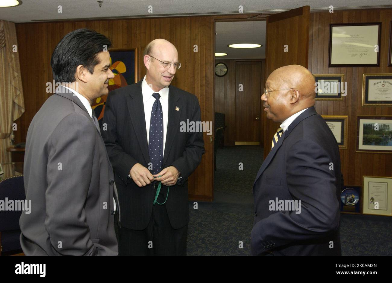 Secretary Alphonso Jackson with Pat Howard and Bajinder Paul ...
