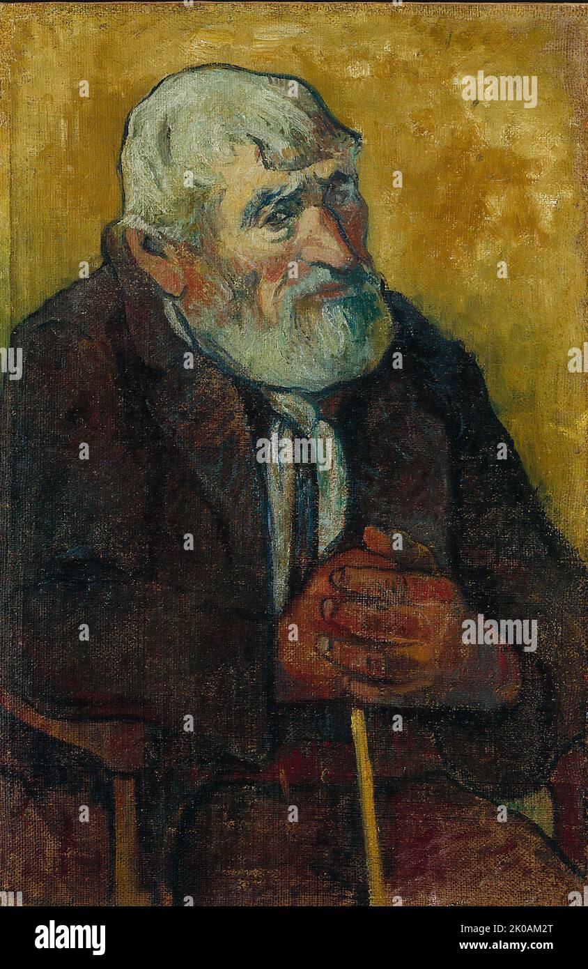 Old man with stick, 1888 Stock Photo - Alamy