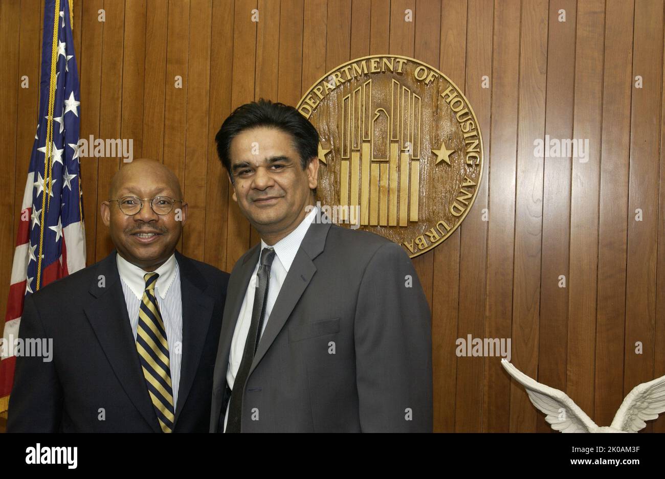 Secretary Alphonso Jackson with Bajinder Paul - Secretary Alphonso ...