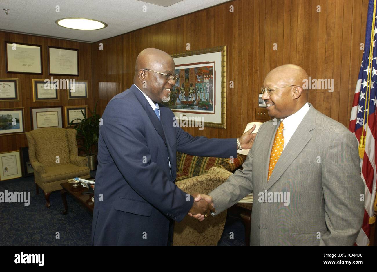 Secretary Alphonso Jackson with Ghana Minister Hackman Owusu-Agyeman ...