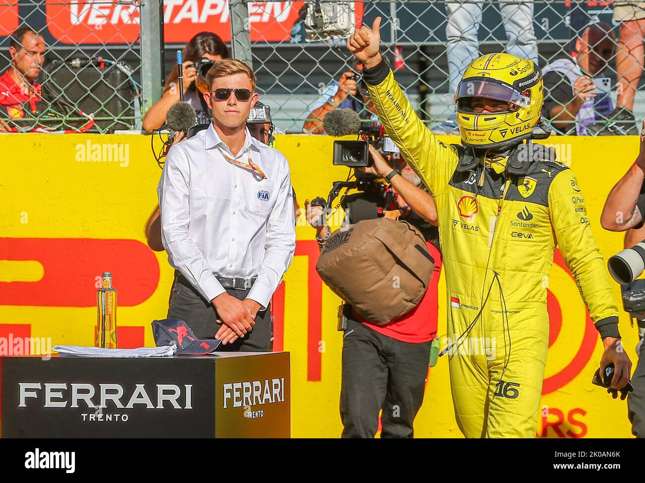 September 10, 2022: . Charles Leclerc (MON) Ferrari F1-75.During the ...