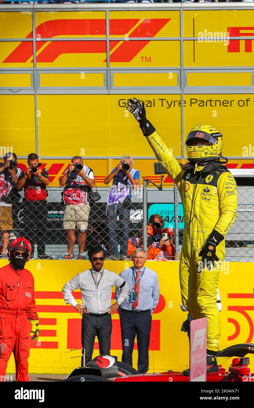 September 10, 2022: . Charles Leclerc (MON) Ferrari F1-75.During the ...