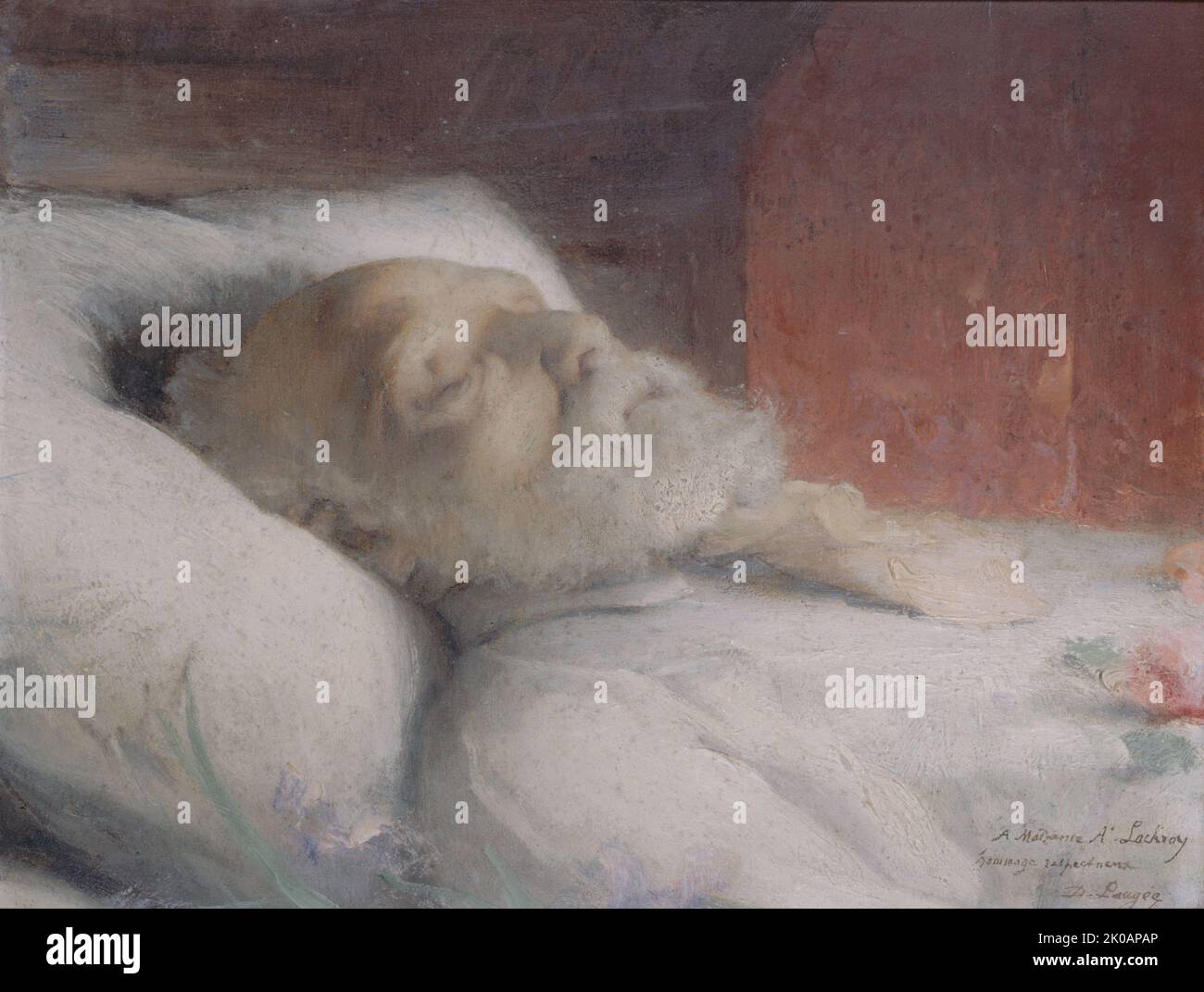 Victor Hugo on his deathbed, c1885 Stock Photo - Alamy