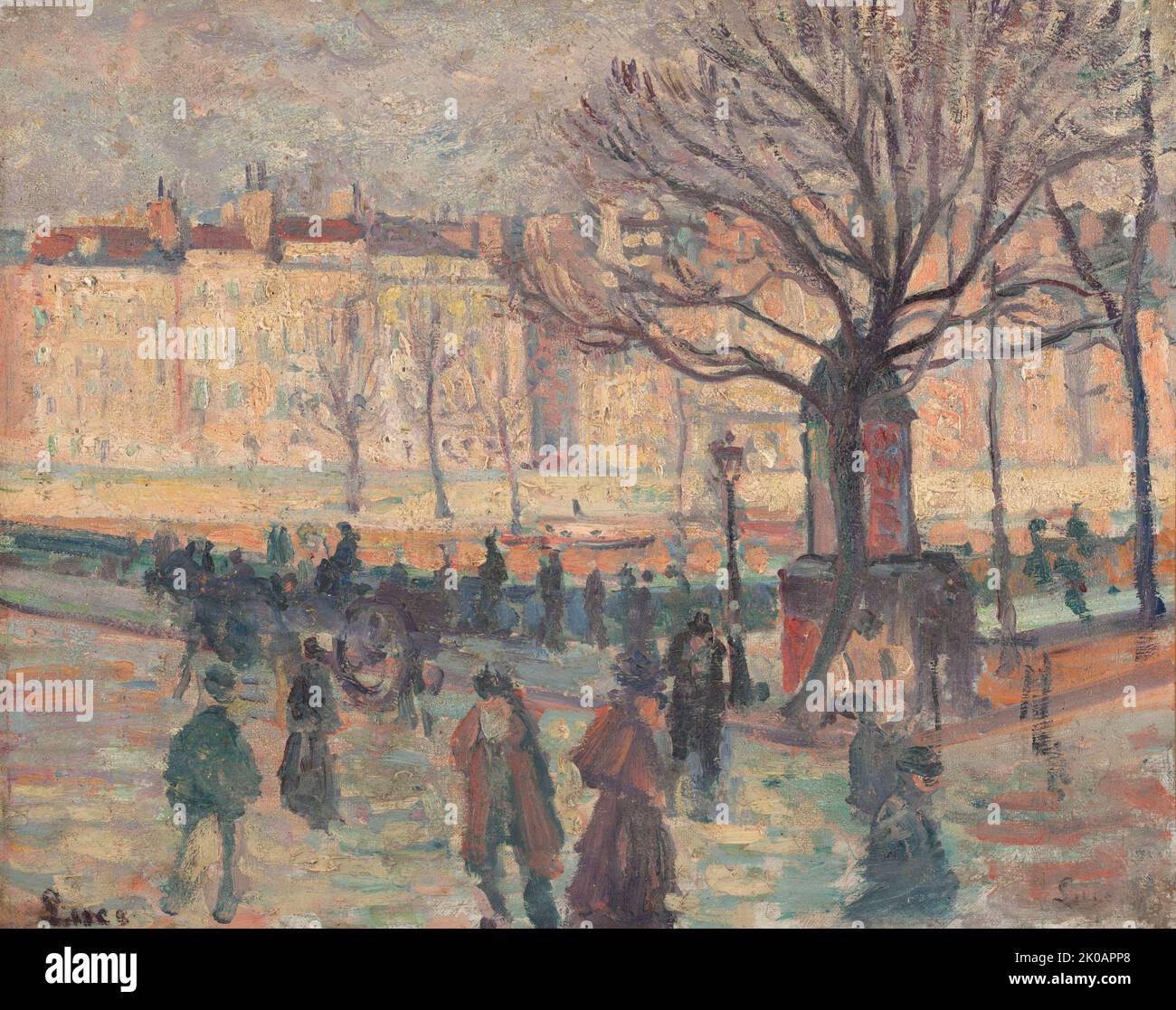 Parisian landscape. Banks of the Seine Stock Photo - Alamy