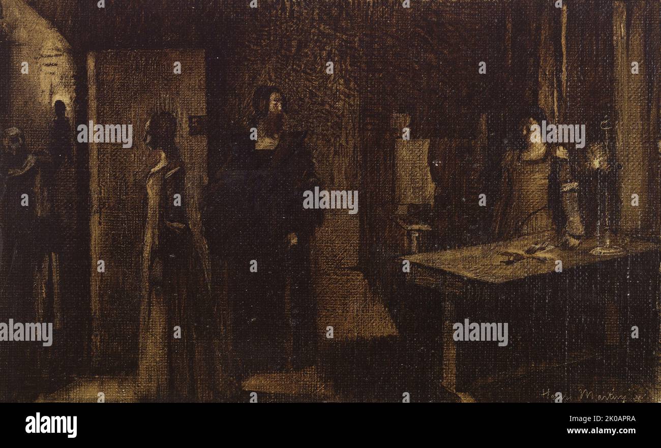 The crucifix, c1887 Stock Photo - Alamy