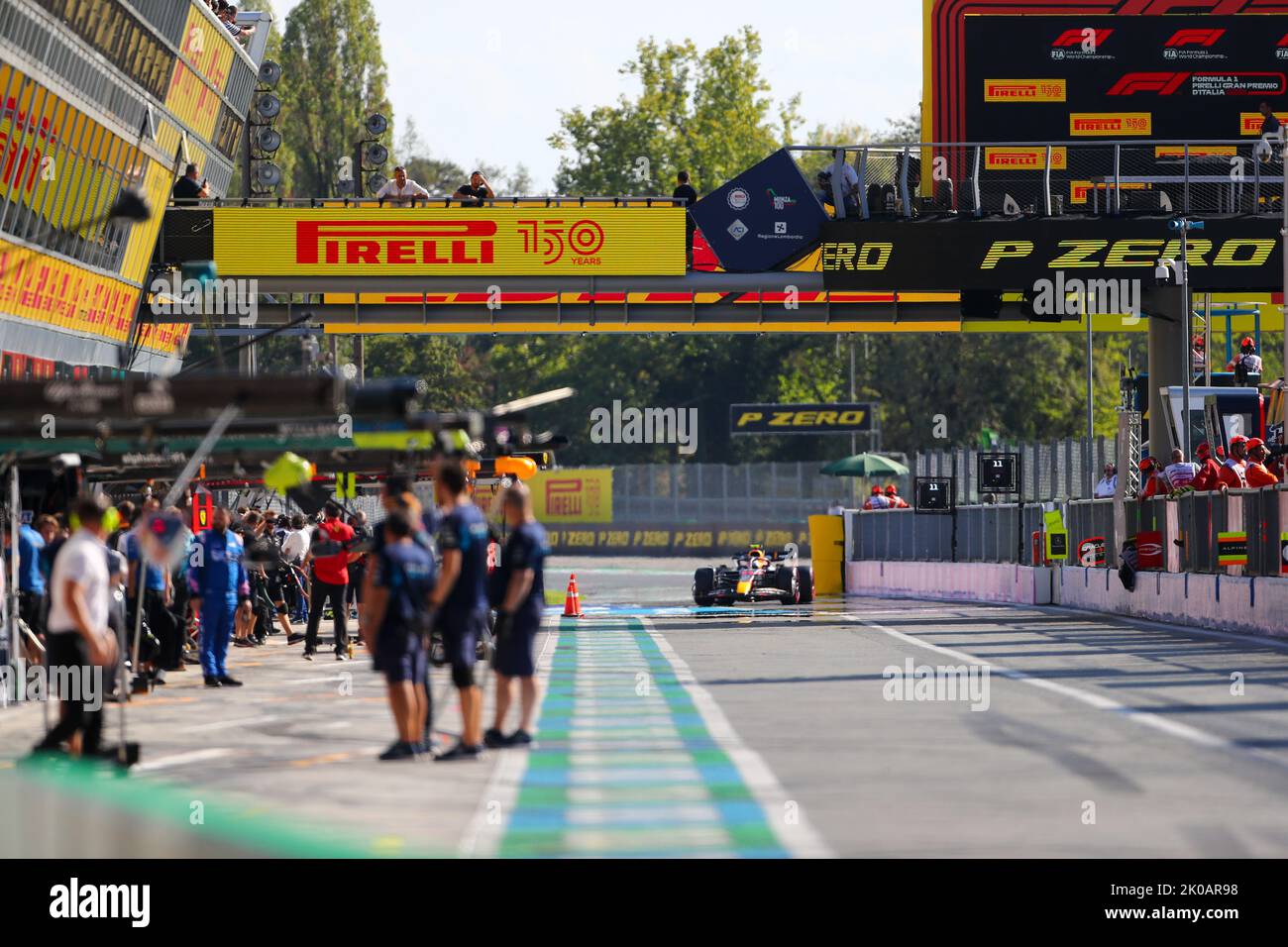 September 10, 2022: .Pitlane.During the Qualify of FORMULA 1 PIRELLI ...