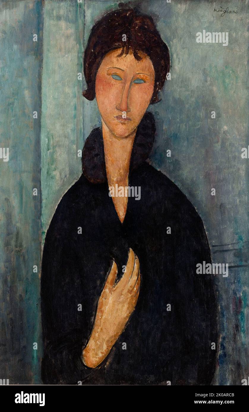 Modigliani woman with blue eyes hi-res stock photography and images - Alamy