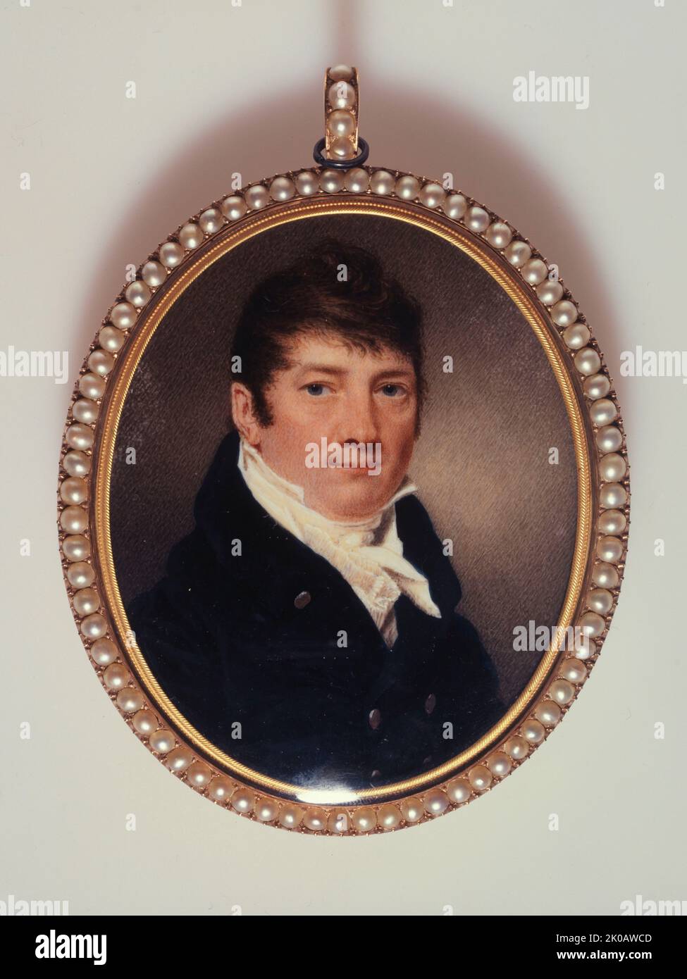 Portrait of a man, said to be a portrait of Sir N. Vincent, c1800 Stock ...