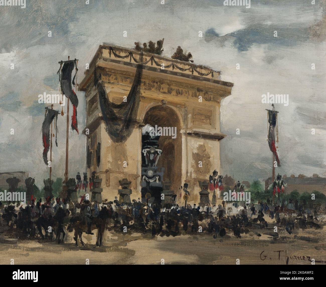 Funeral of Victor Hugo, May 31 and June 1, 1885, 1885 Stock Photo - Alamy