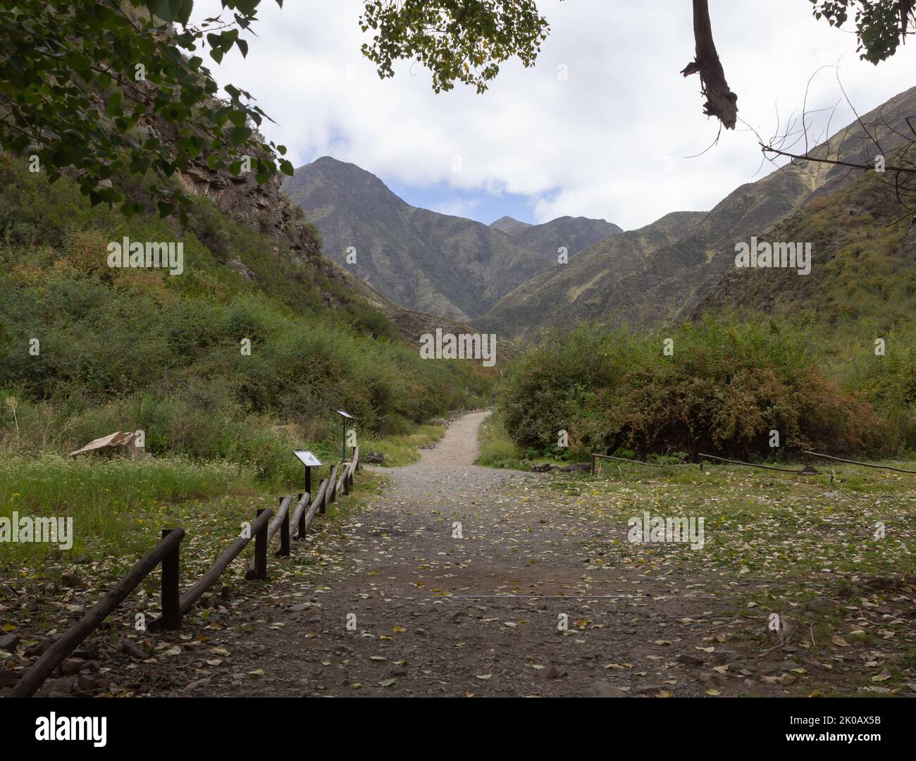 Beautiful scenery with mountains on a cloudy day Stock Photo - Alamy