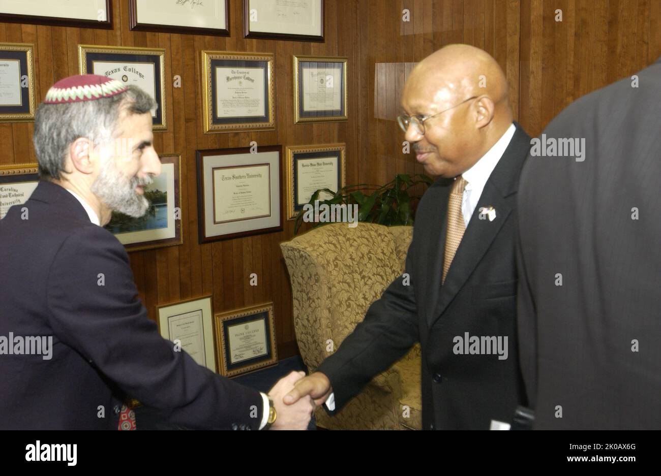 Secretary Alphonso Jackson with Israeli Minister Meir Sheetrit ...