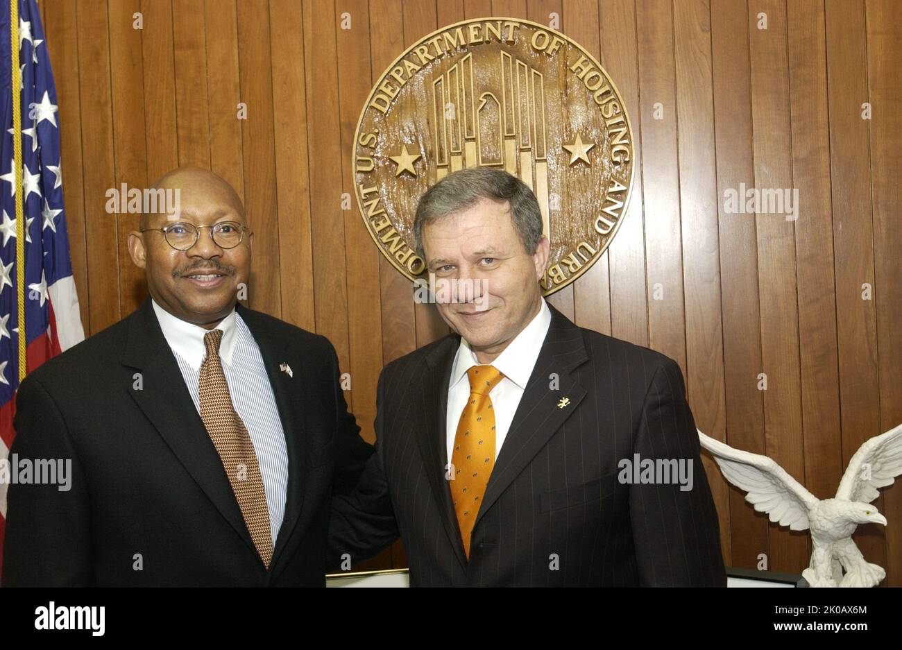 Secretary Alphonso Jackson with Israeli Minister Meir Sheetrit ...