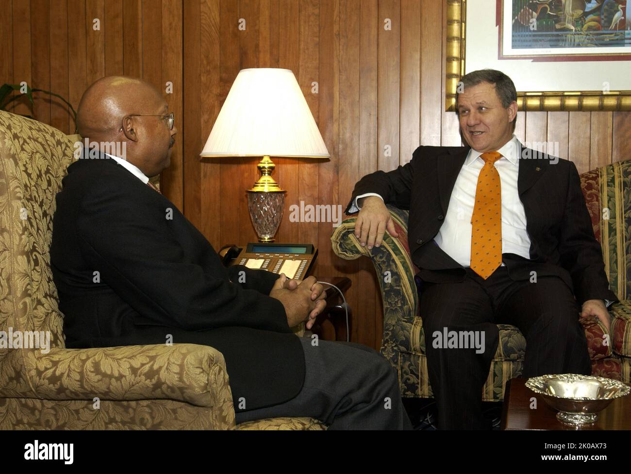 Secretary Alphonso Jackson with Israeli Minister Meir Sheetrit ...