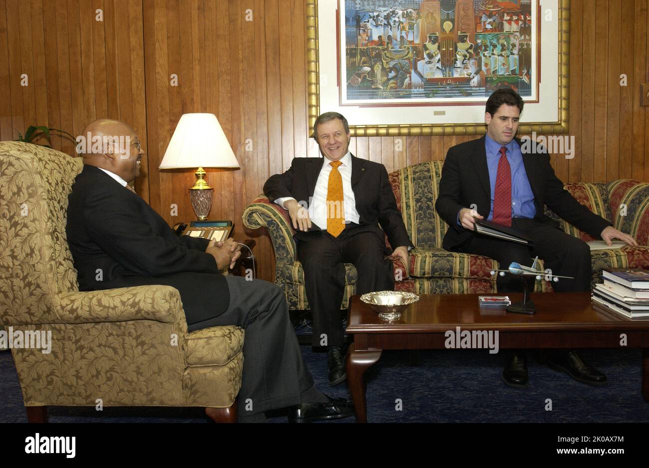 Secretary Alphonso Jackson with Israeli Minister Meir Sheetrit ...