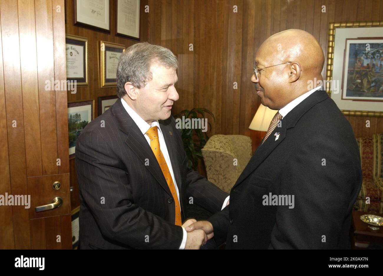 Secretary Alphonso Jackson with Israeli Minister Meir Sheetrit ...