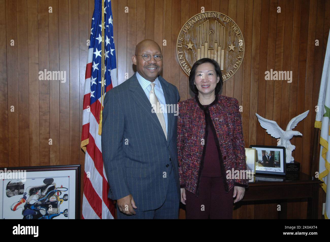 Secretary Alphonso Jackson with Visitors - Secretary Alphonso Jackson ...