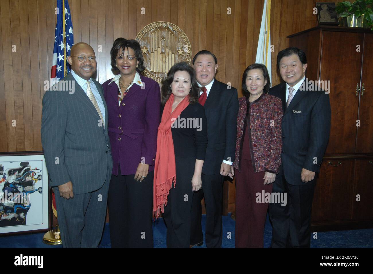 Secretary Alphonso Jackson with Visitors - Secretary Alphonso Jackson ...