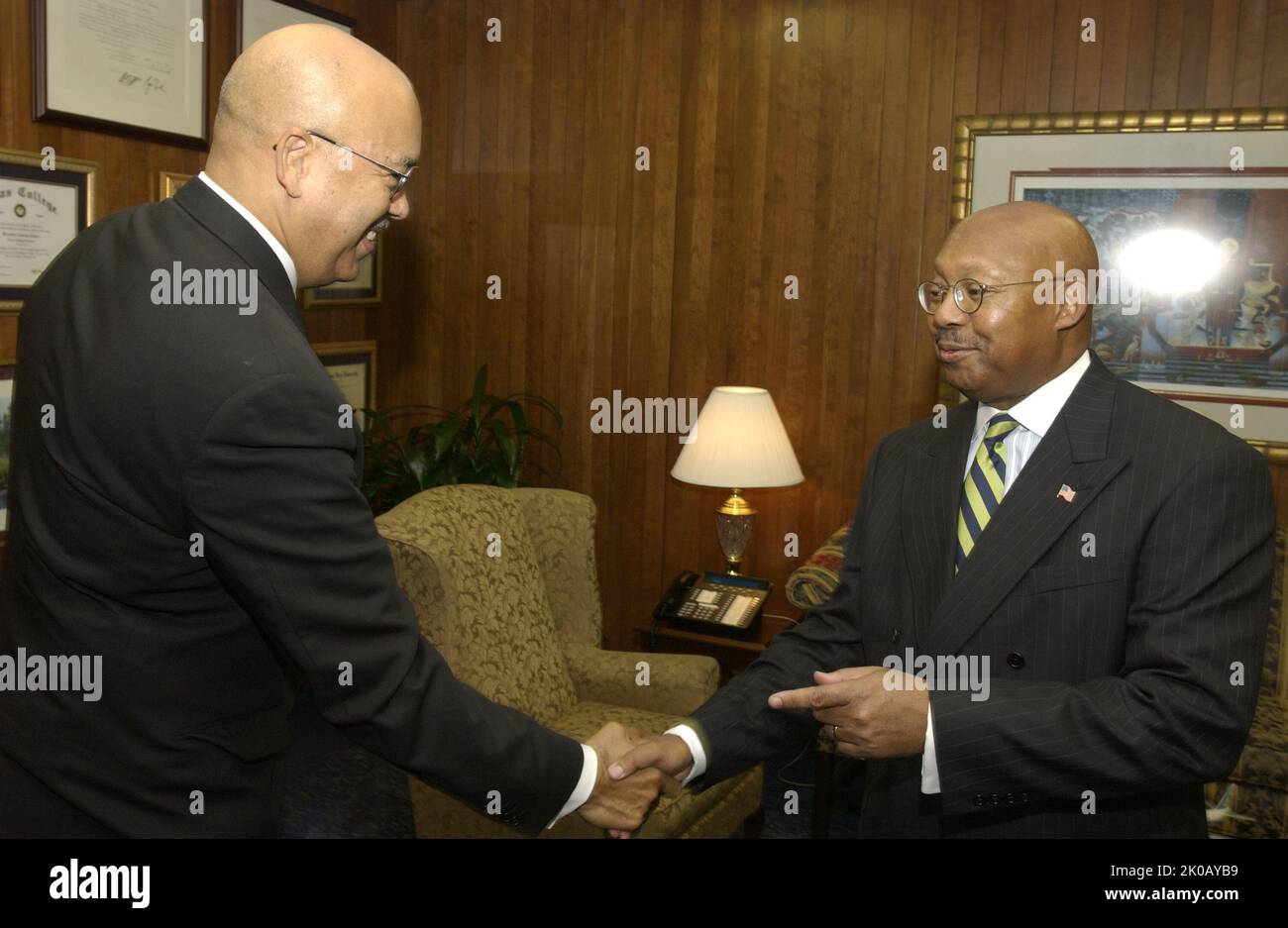 Secretary Alphonso Jackson with Pastor Jonathan Weaver - Secretary ...