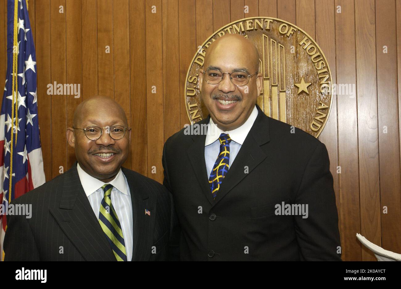 Secretary Alphonso Jackson with Pastor Jonathan Weaver - Secretary ...