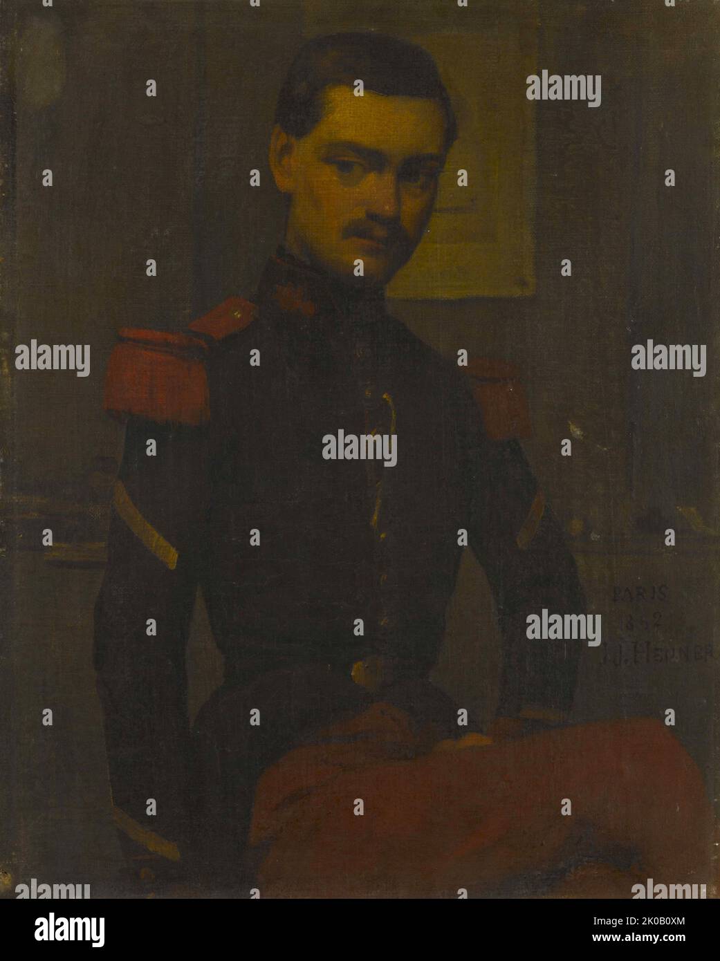 Portrait du Sergent Fourrier, 1852 Stock Photo - Alamy